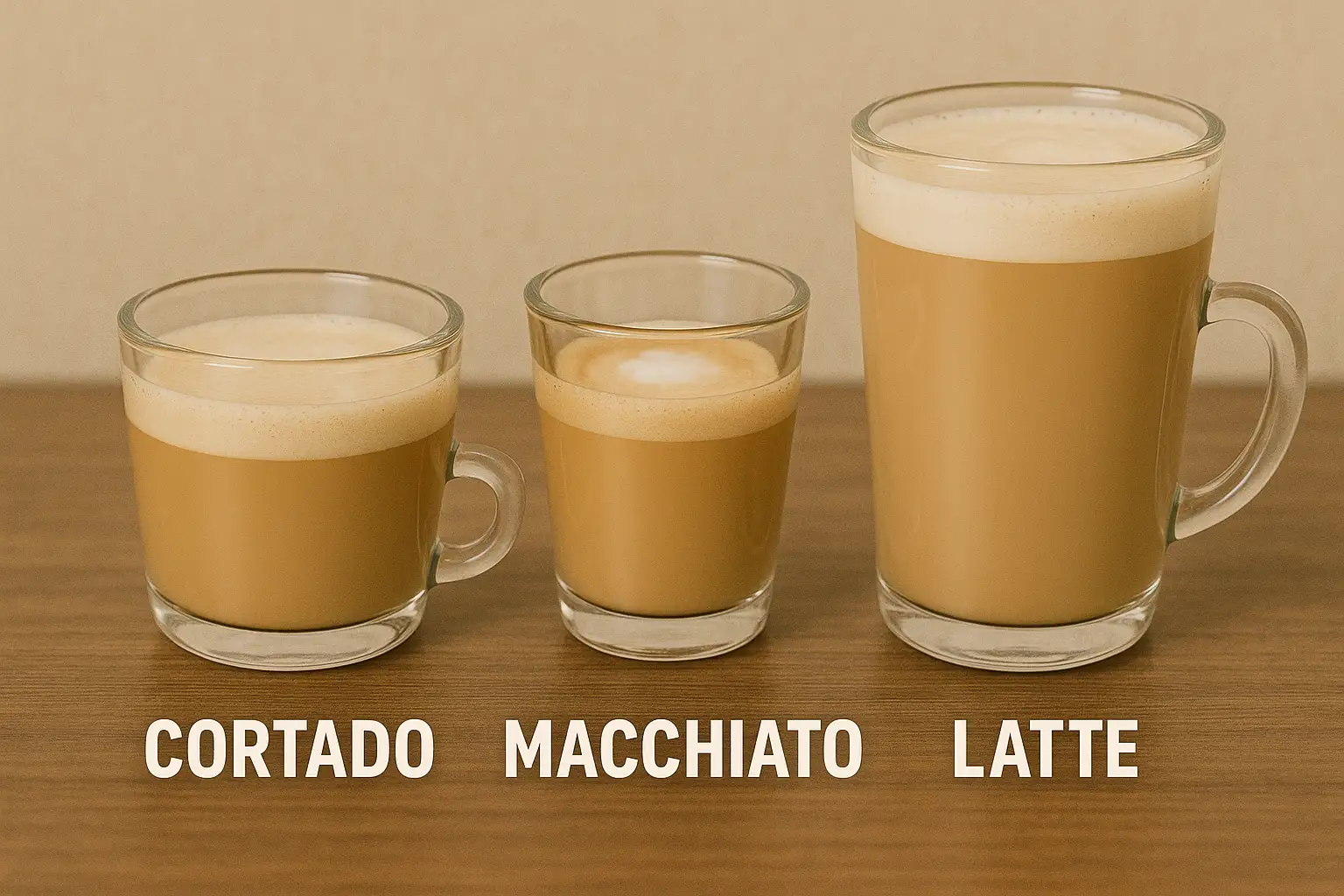 Cortado vs Macchiato vs latte: check the differences